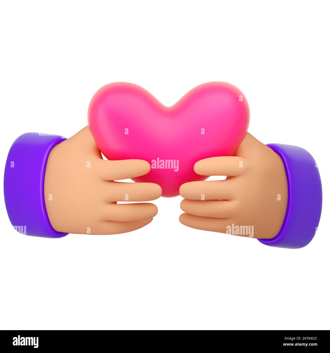 Human hands holding pink heart. Love, like, romantic, peace, donor or ...