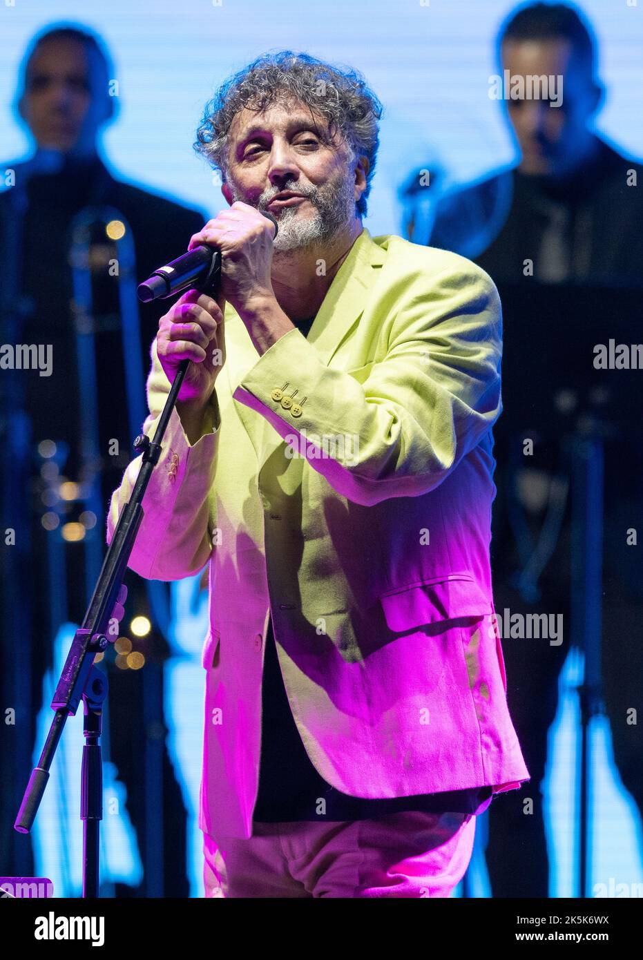 MIAMI, FL- OCT 8: Fito Paez performs at the James L. Knight Center “El ...