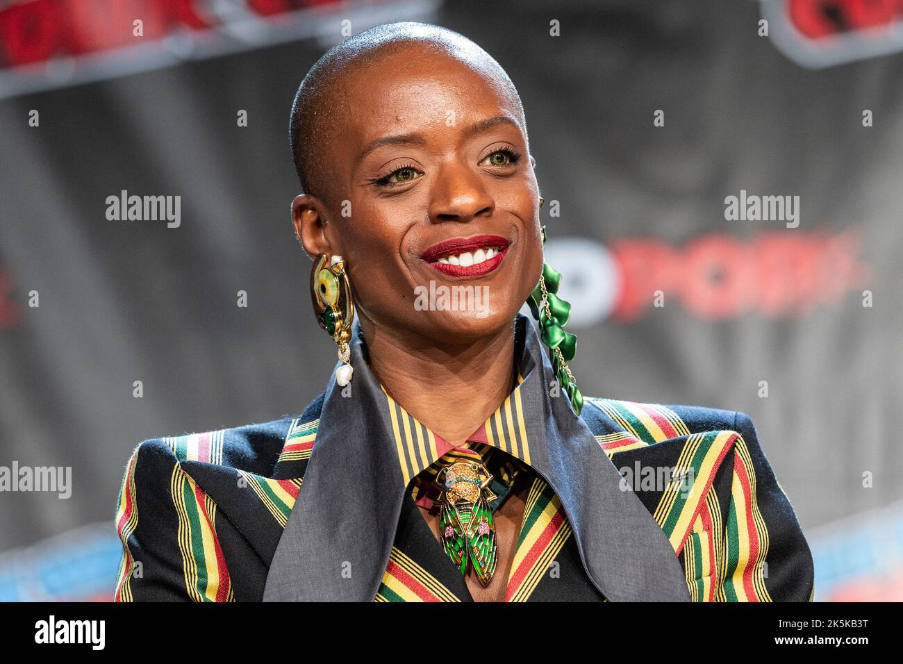 T'Nia Miller attends panel for movie The Peripheral by Amazon Prime ...