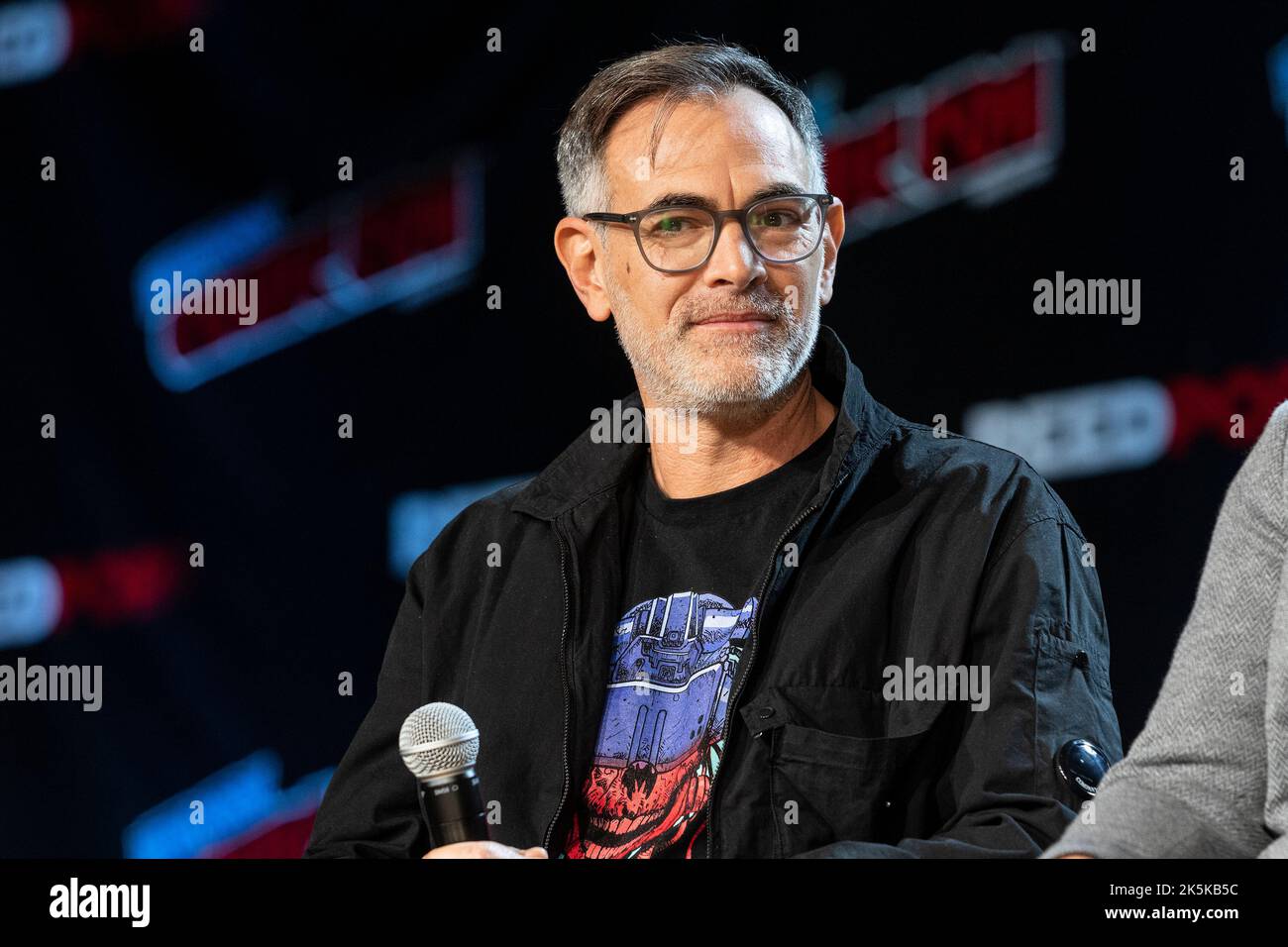 Vincenzo Natali attends panel for movie The Peripheral by Amazon Prime ...