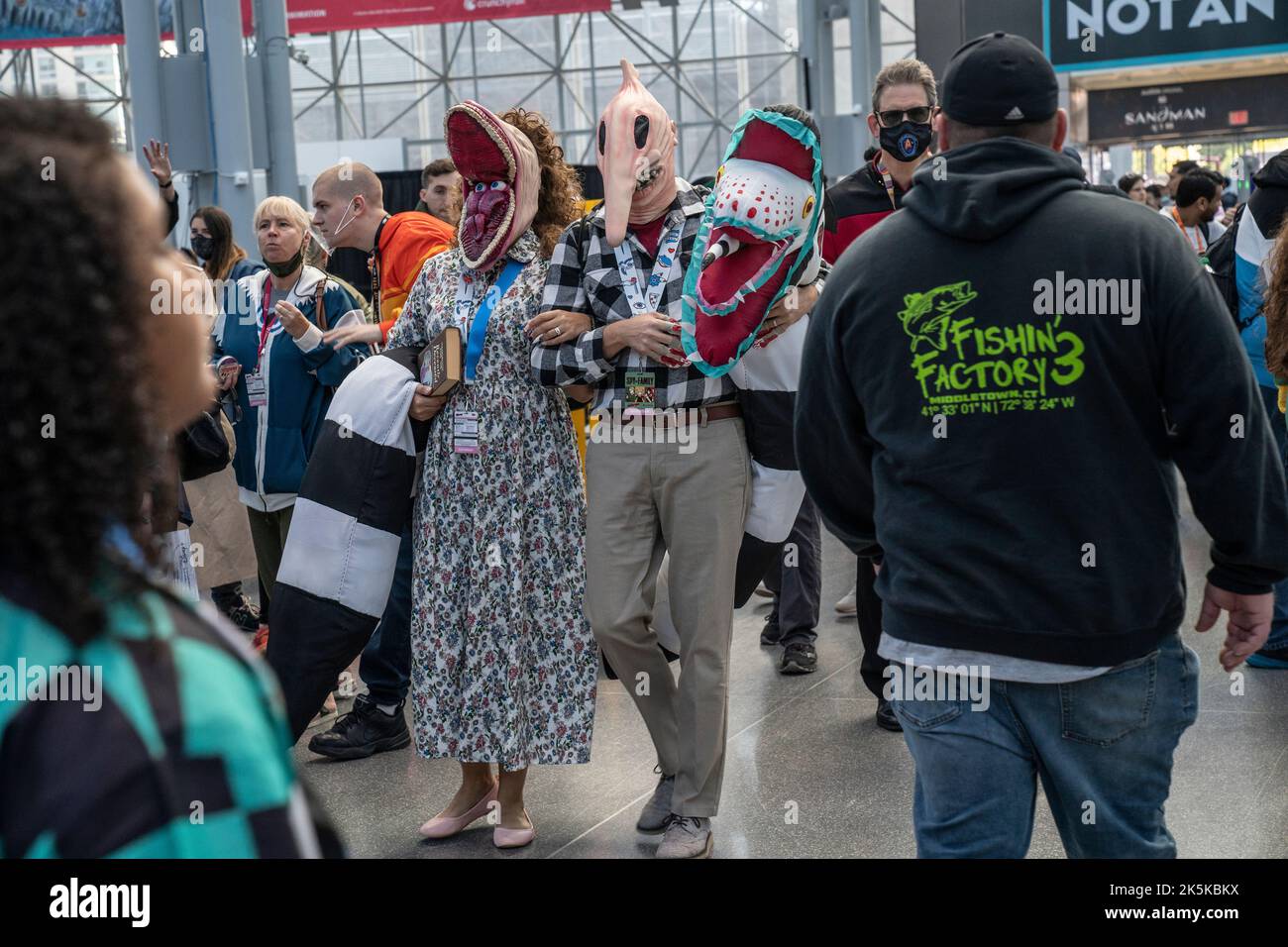Atmosphere during Comic Con at Jacob Javits Center in New York on ...