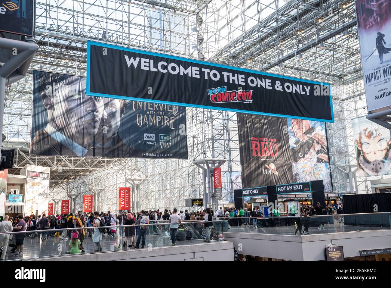 Atmosphere during Comic Con at Jacob Javits Center in New York on October 8, 2022 Stock Photo ...