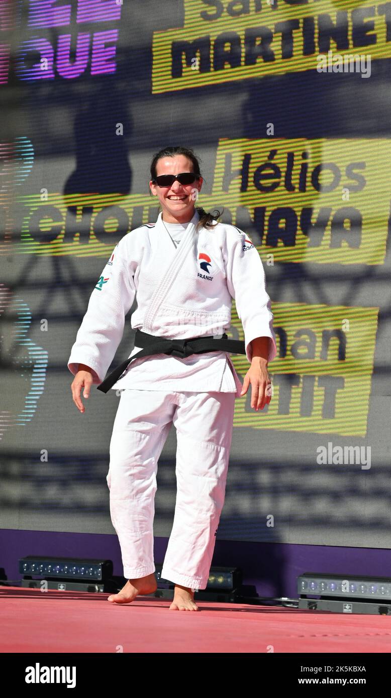 Sandrine Martinet, French handisport judokate during the first ...