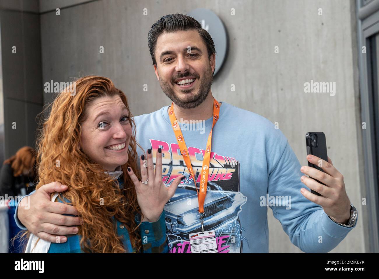 Emily and Vinny got engaged during Comic Con at Jacob Javits Center in ...