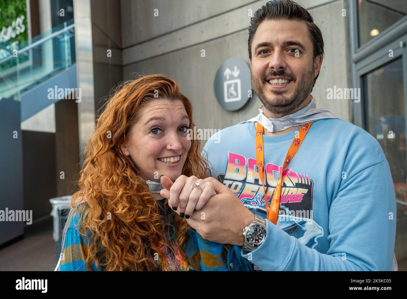Emily and Vinny got engaged during Comic Con at Jacob Javits Center in ...