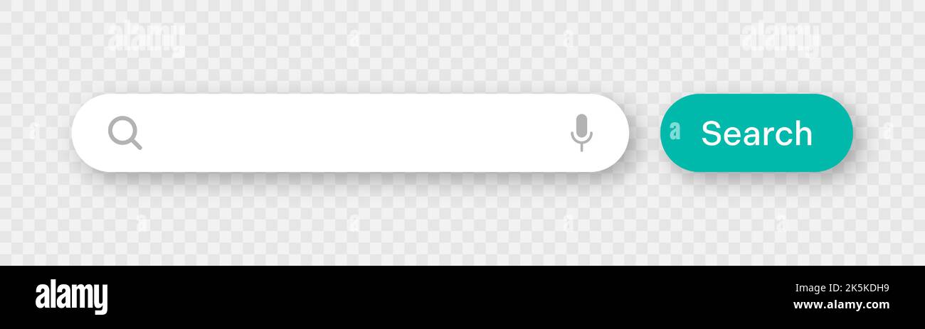 Search bar with round corners. Internet browser engine with search box ...
