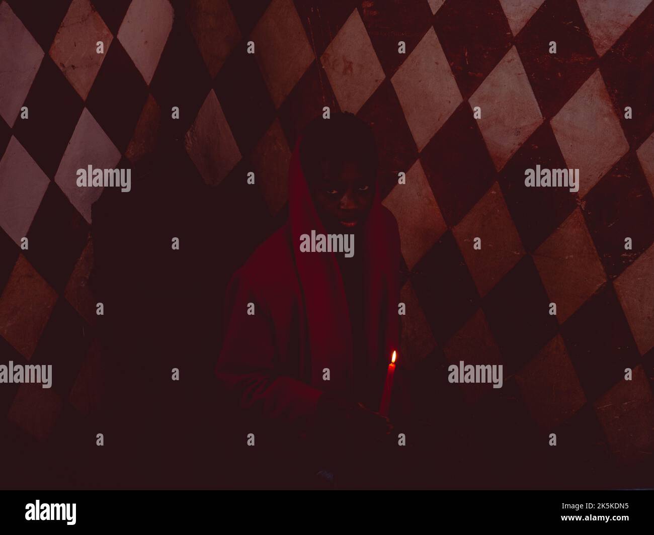 Horror scene of ghost woman death movie halloween festival dark house ...