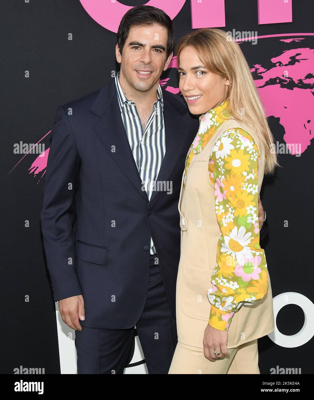 (L-R) Eli Roth and Vittoria Buraschi at the 2022 Environmental Media ...