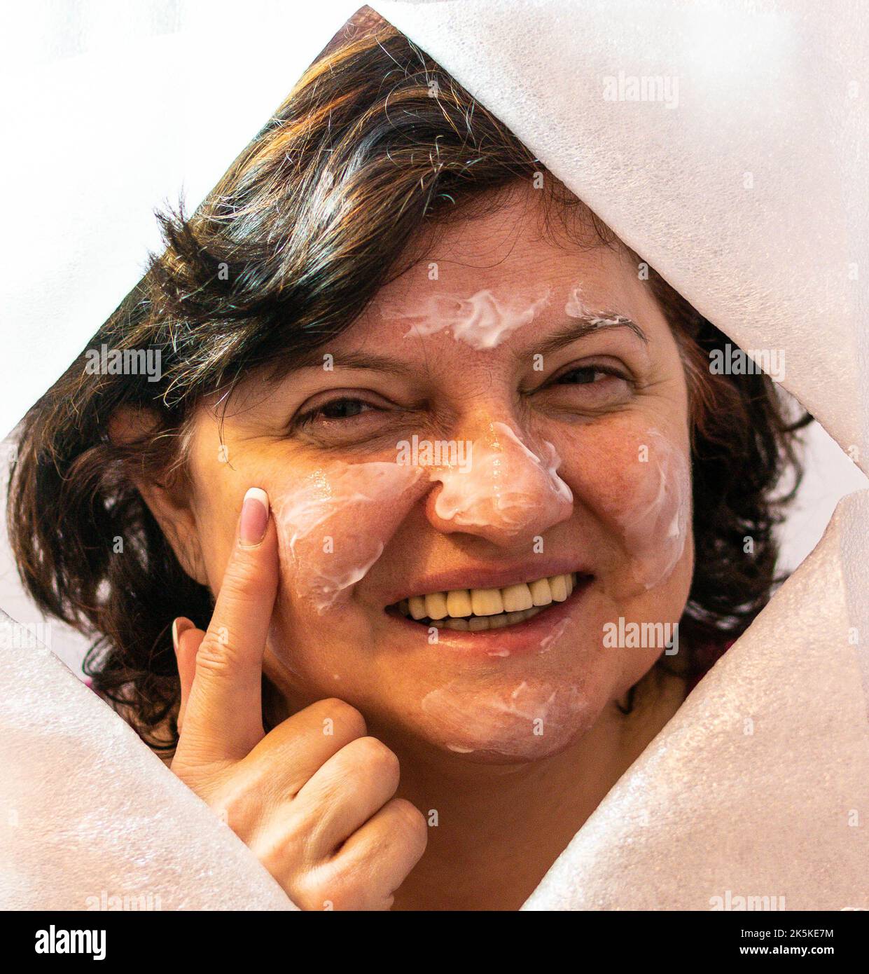 use skin creams, cold weather is coming Stock Photo - Alamy