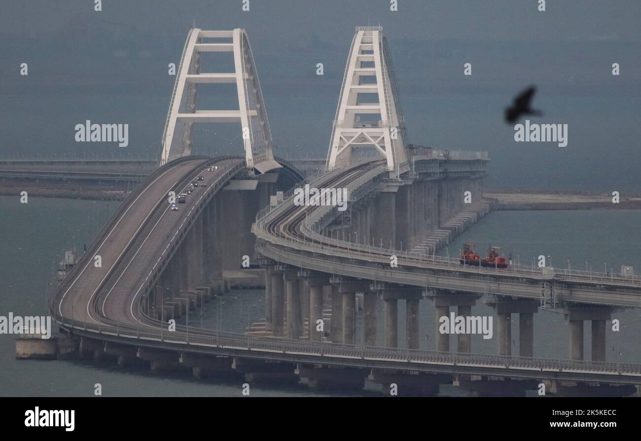 Kerch bridge explosion hi-res stock photography and images - Alamy