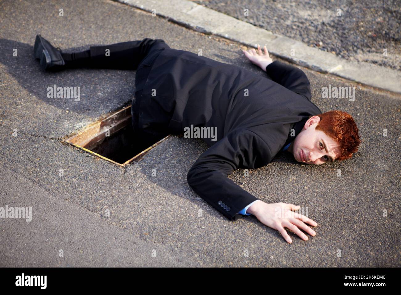 Some business ventures get you into a hole. An unfortunate businessman ...