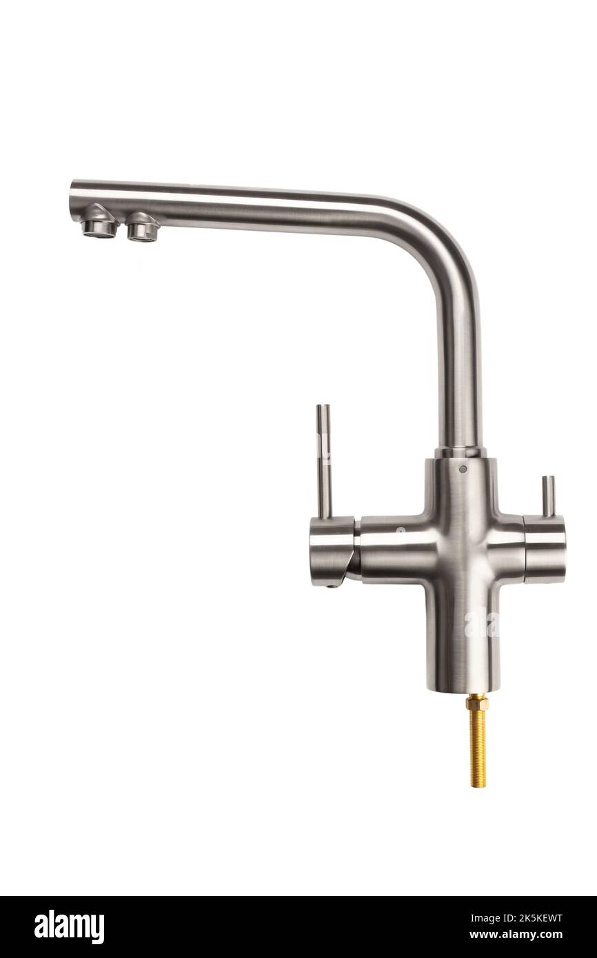 Water faucet on a white isolated background. Faucet for wash basin ...