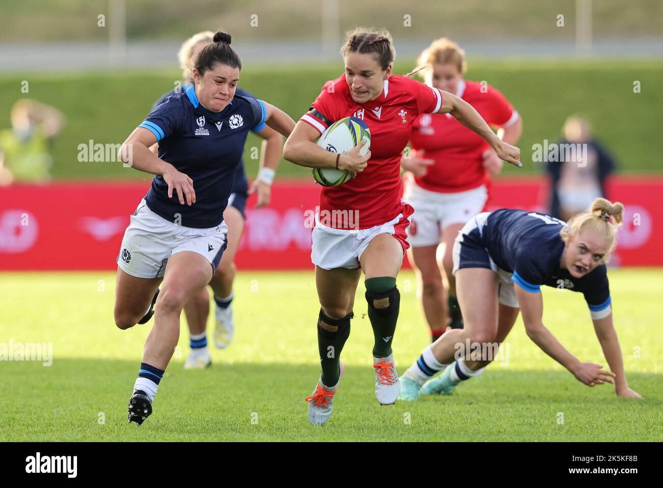 Jasmine Joyce of Wales in action during the Women's Rugby World Cup ...