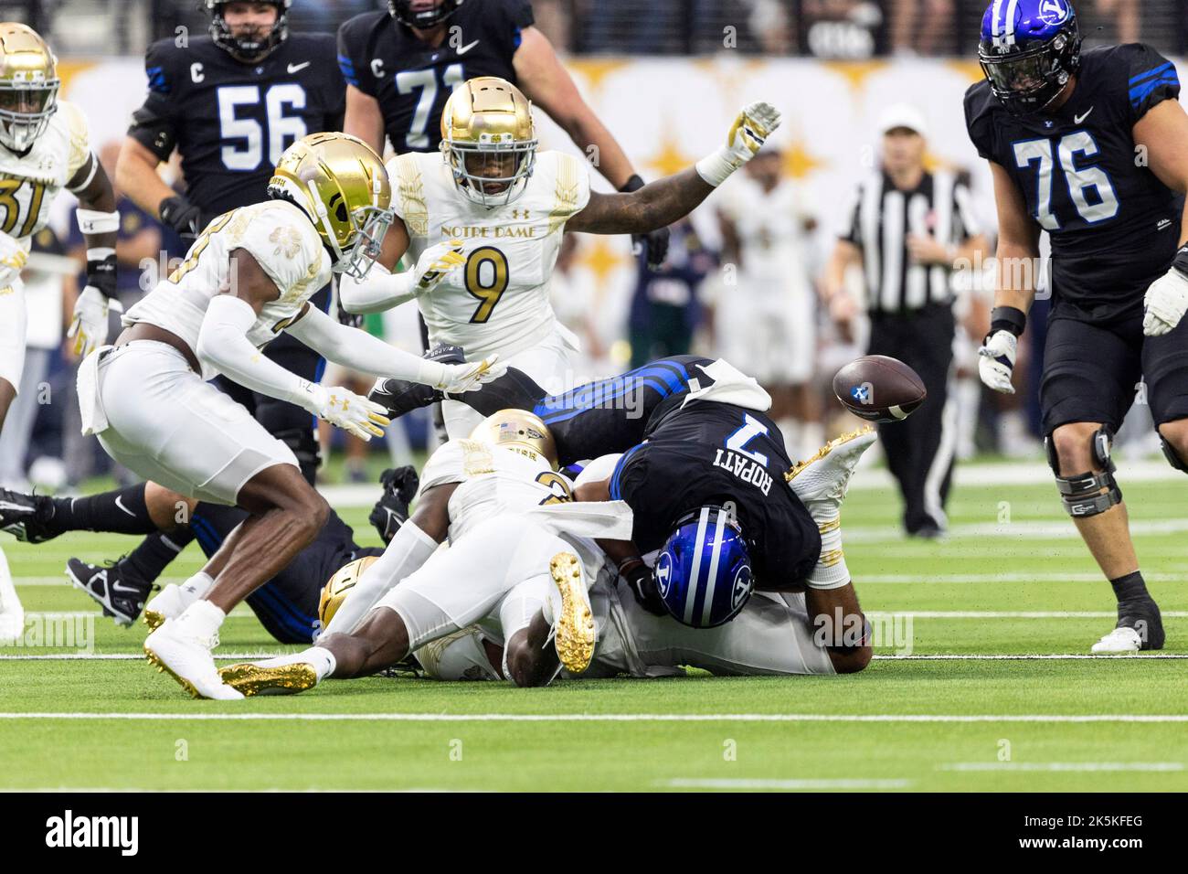 Las Vegas Nevada Usa 08th Oct 2022 Notre Dame Safety Dj Brown 2