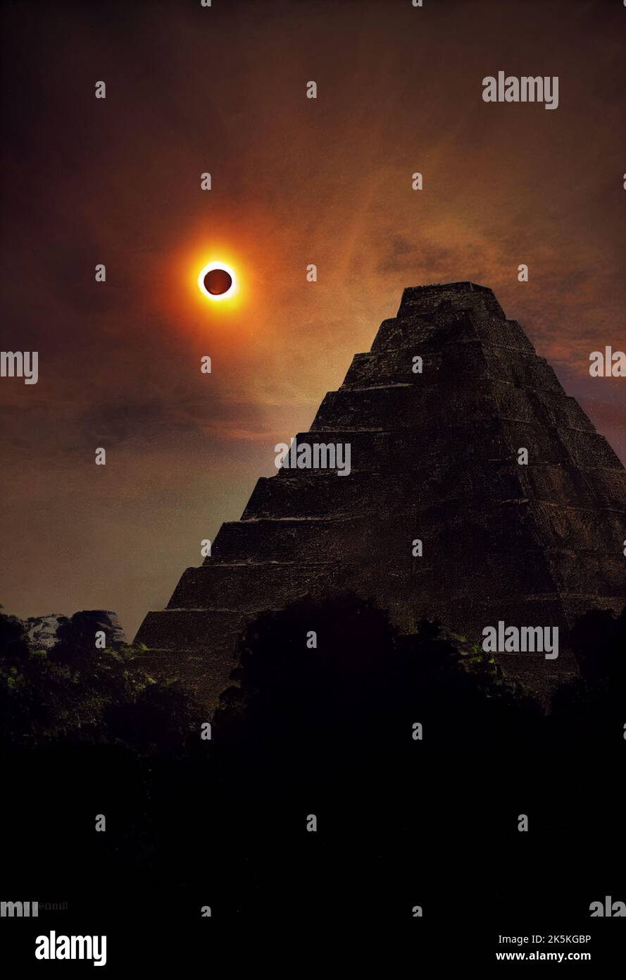 Ancient aztec illustration hi-res stock photography and images - Alamy