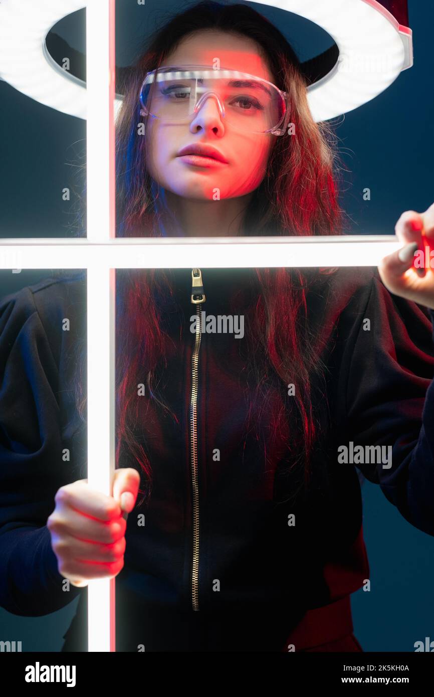 Cyberpunk girl hi-res stock photography and images - Alamy