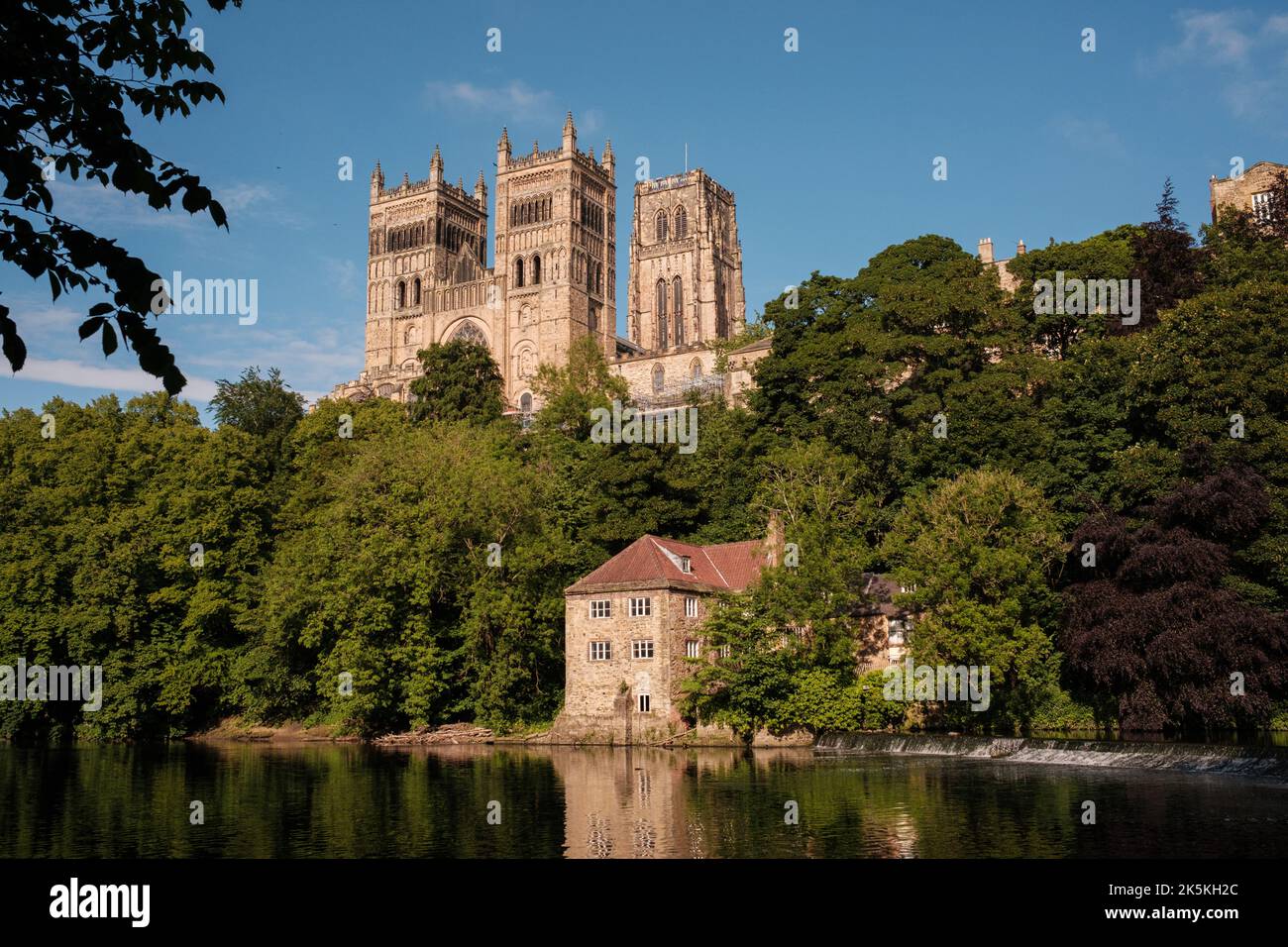 Durham England: 2022-06-07: Durham Cathedral exterior during sunny ...