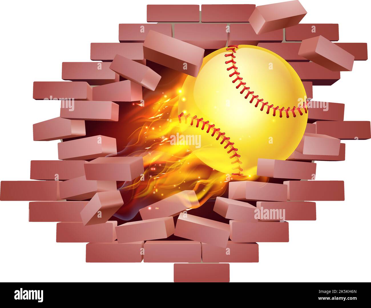 Flying Softball Clipart
