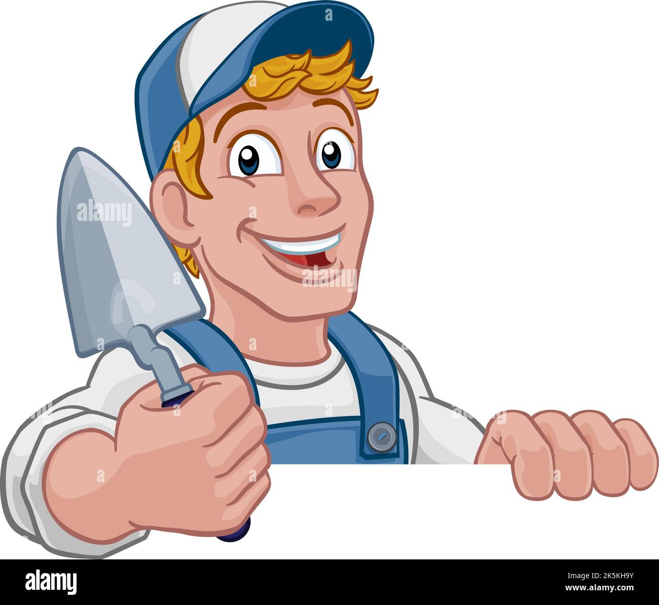 Trowel Construction Site Cartoon Builder Handyman Stock Vector Image ...