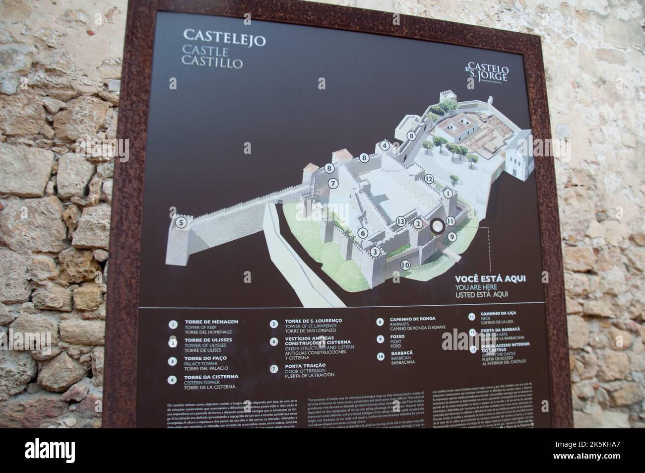 Map of st georges castle hi-res stock photography and images - Alamy