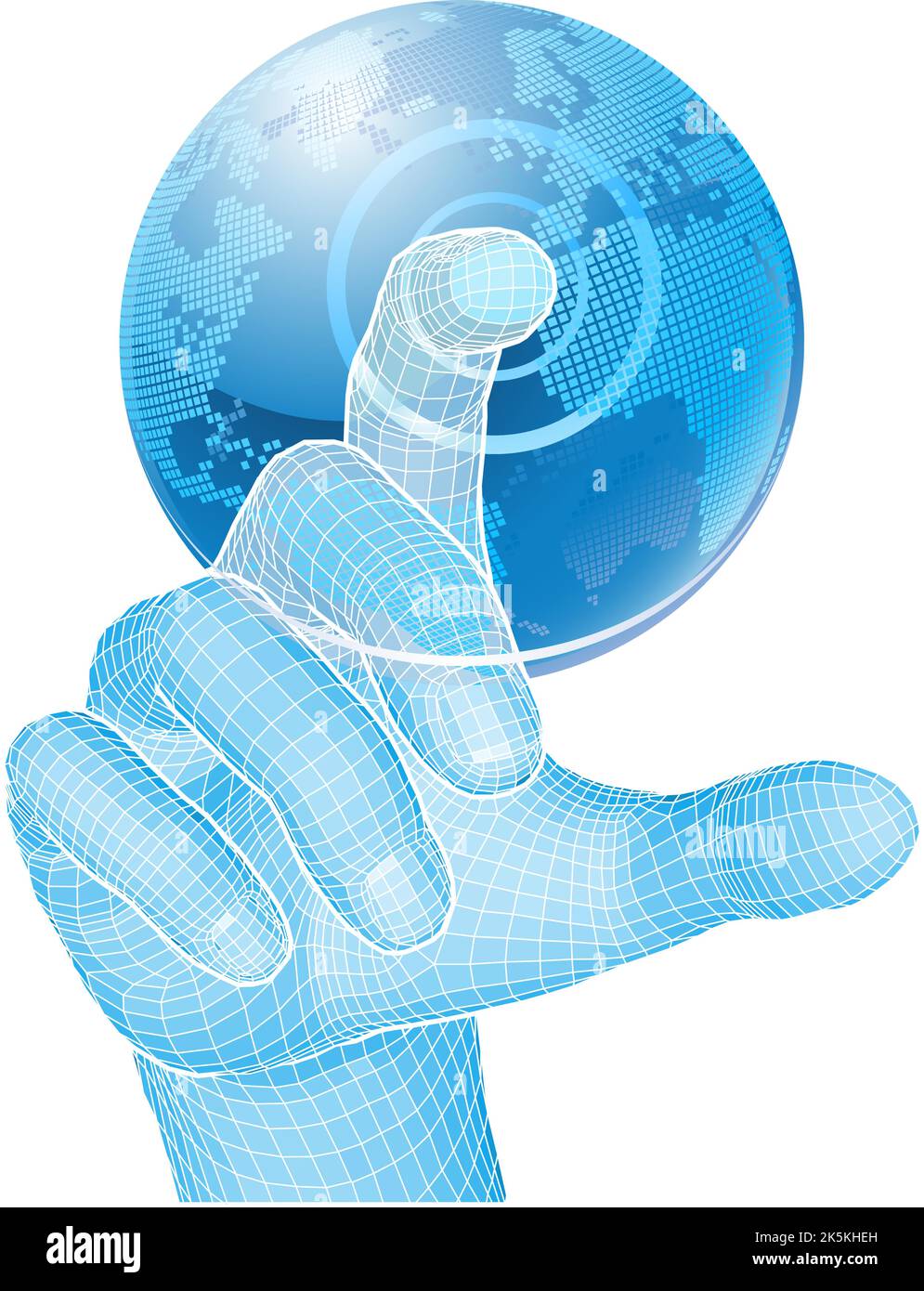 Earth touching Stock Vector Images - Alamy