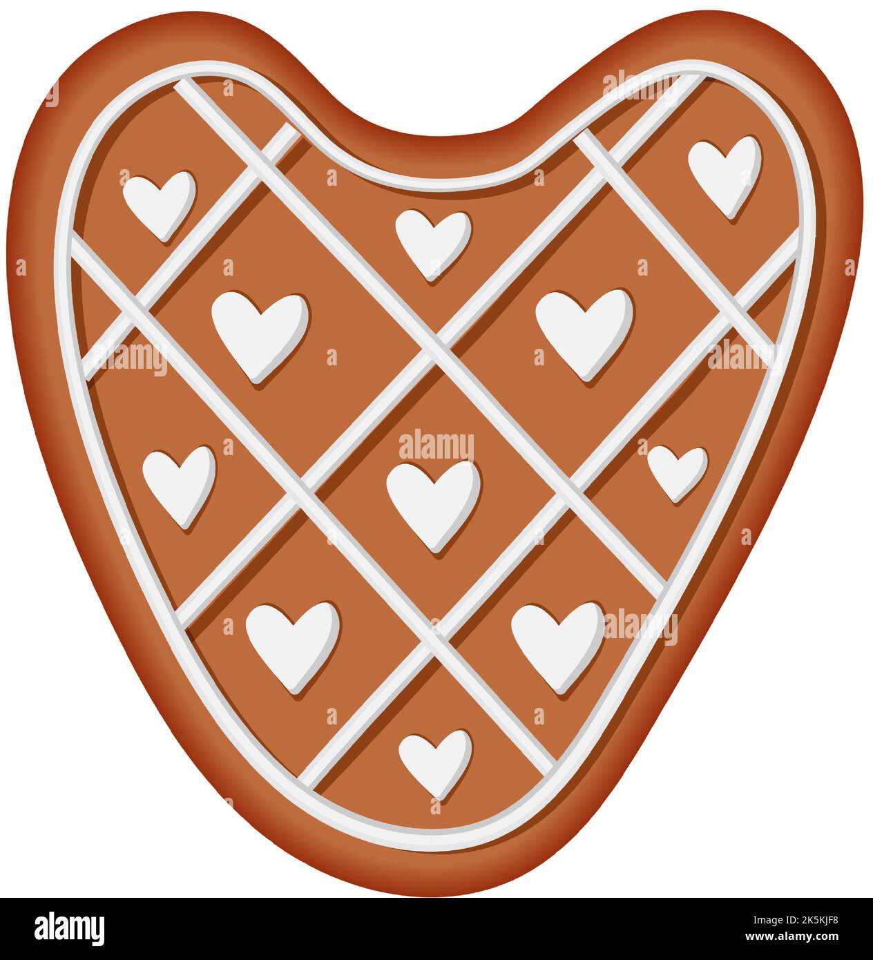 Gingerbread alphabet. Creative gingerbread typography design. Biscuit ...