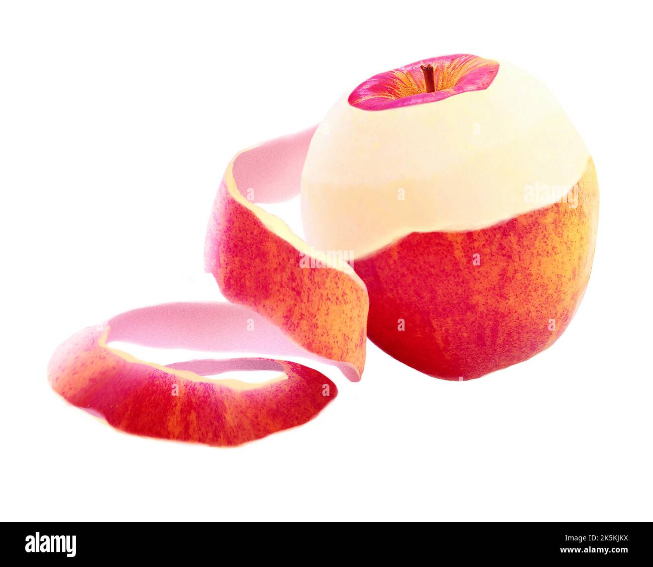 Apple isolated on white background Stock Photo - Alamy