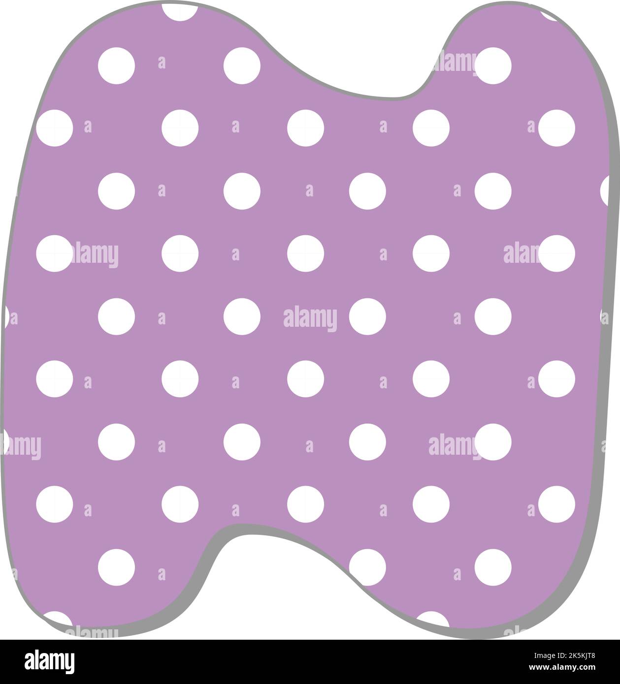 Polka dot letter.Pastel polka dots font. Hand drawn letter design for ...