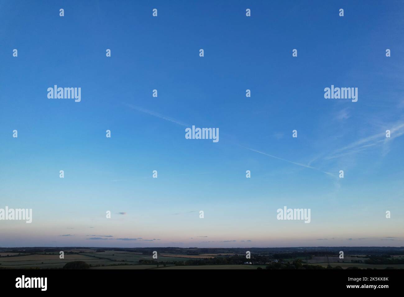 Beautiful Dramatic Sky with Colourful Clouds. Drone's High Angle ...