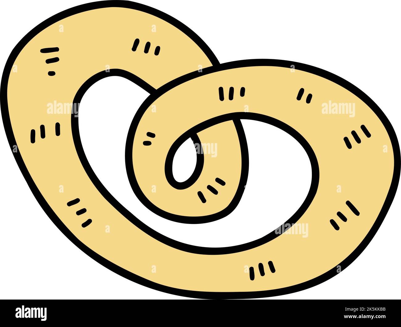 Hand Drawn Pretzels Illustration Isolated On Background Stock Vector Image And Art Alamy