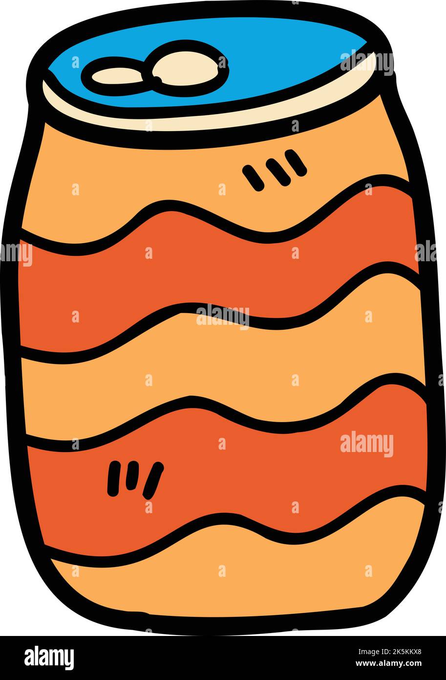 Hand Drawn canned soft drink illustration isolated on background Stock ...