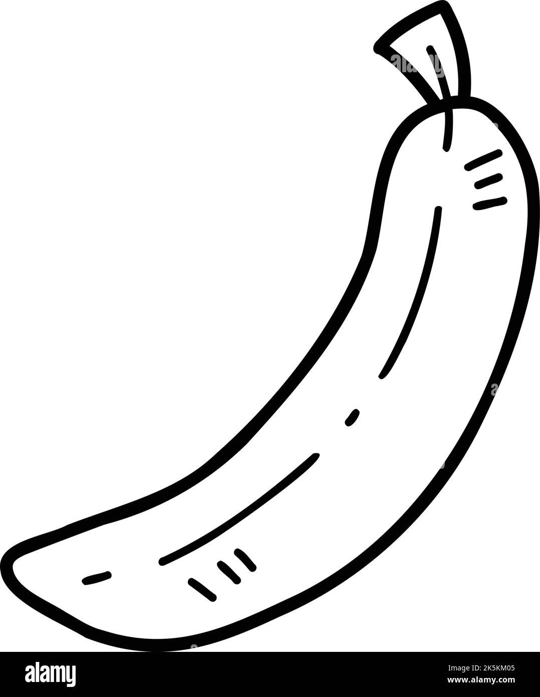 Hand Drawn banana illustration isolated on background Stock Vector Image & Art - Alamy