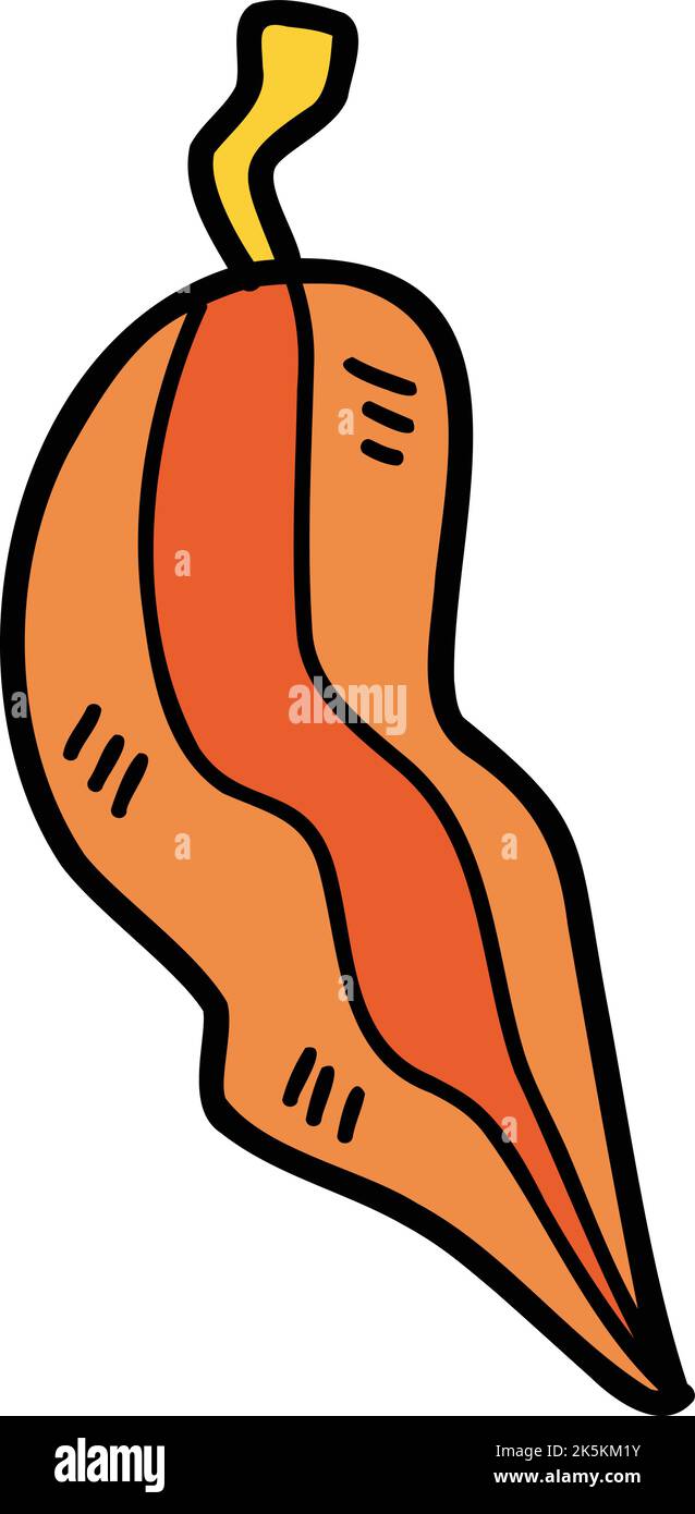 Hand Drawn pepper illustration isolated on background Stock Vector ...
