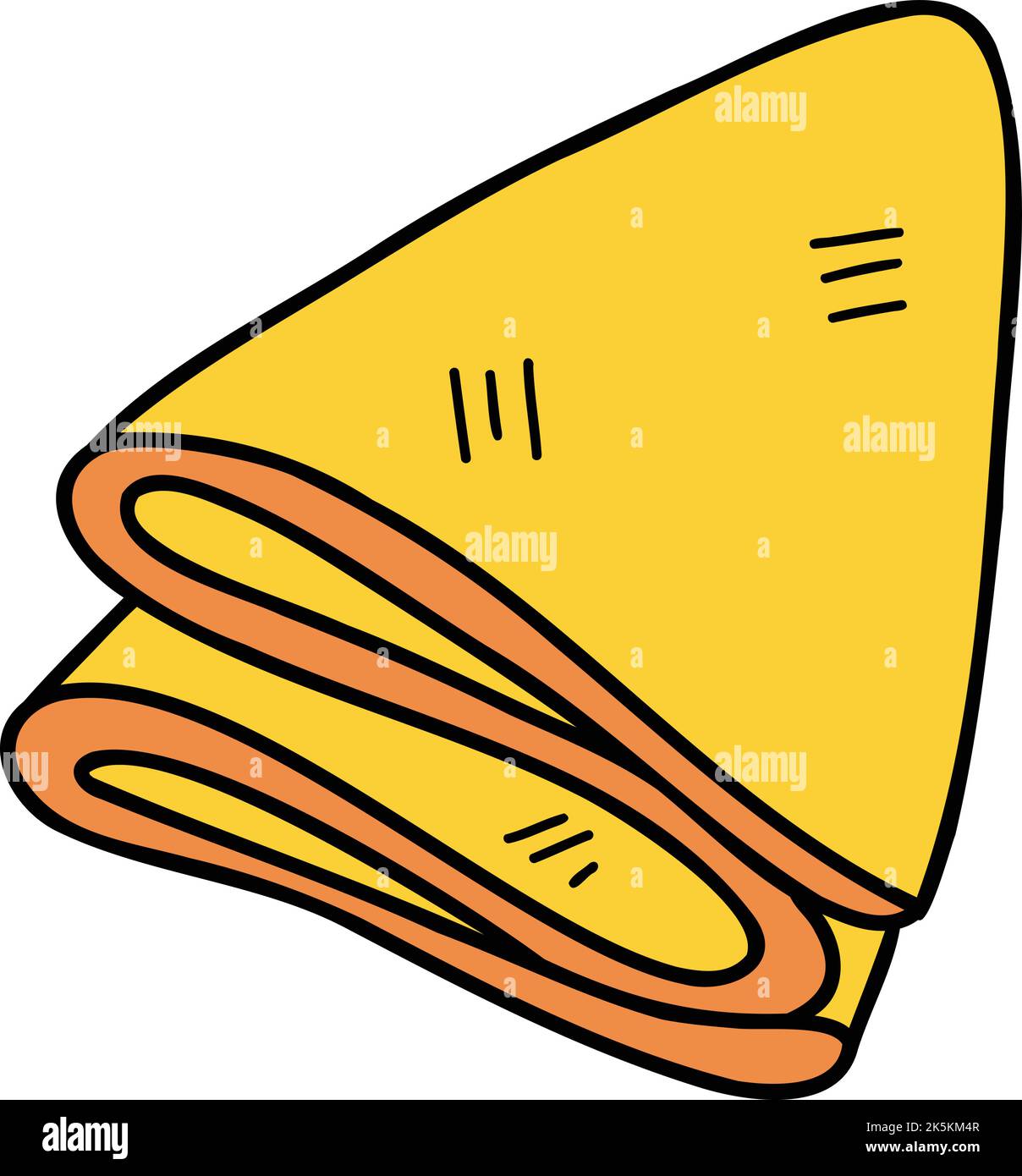 Hand Drawn crepes illustration isolated on background Stock Vector ...