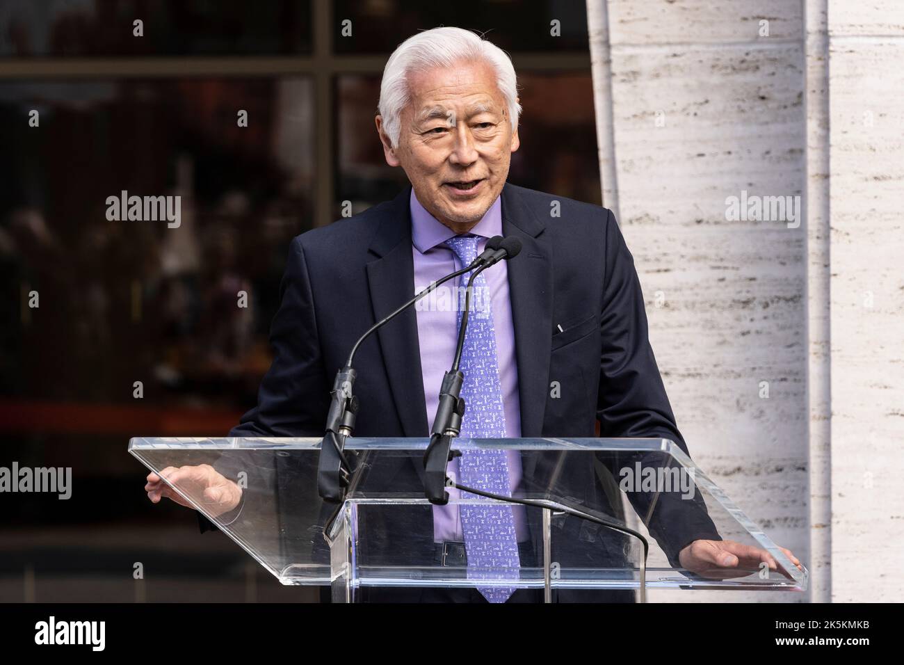Oscar Tang speaks during reopening ceremony and ribbon cutting for ...