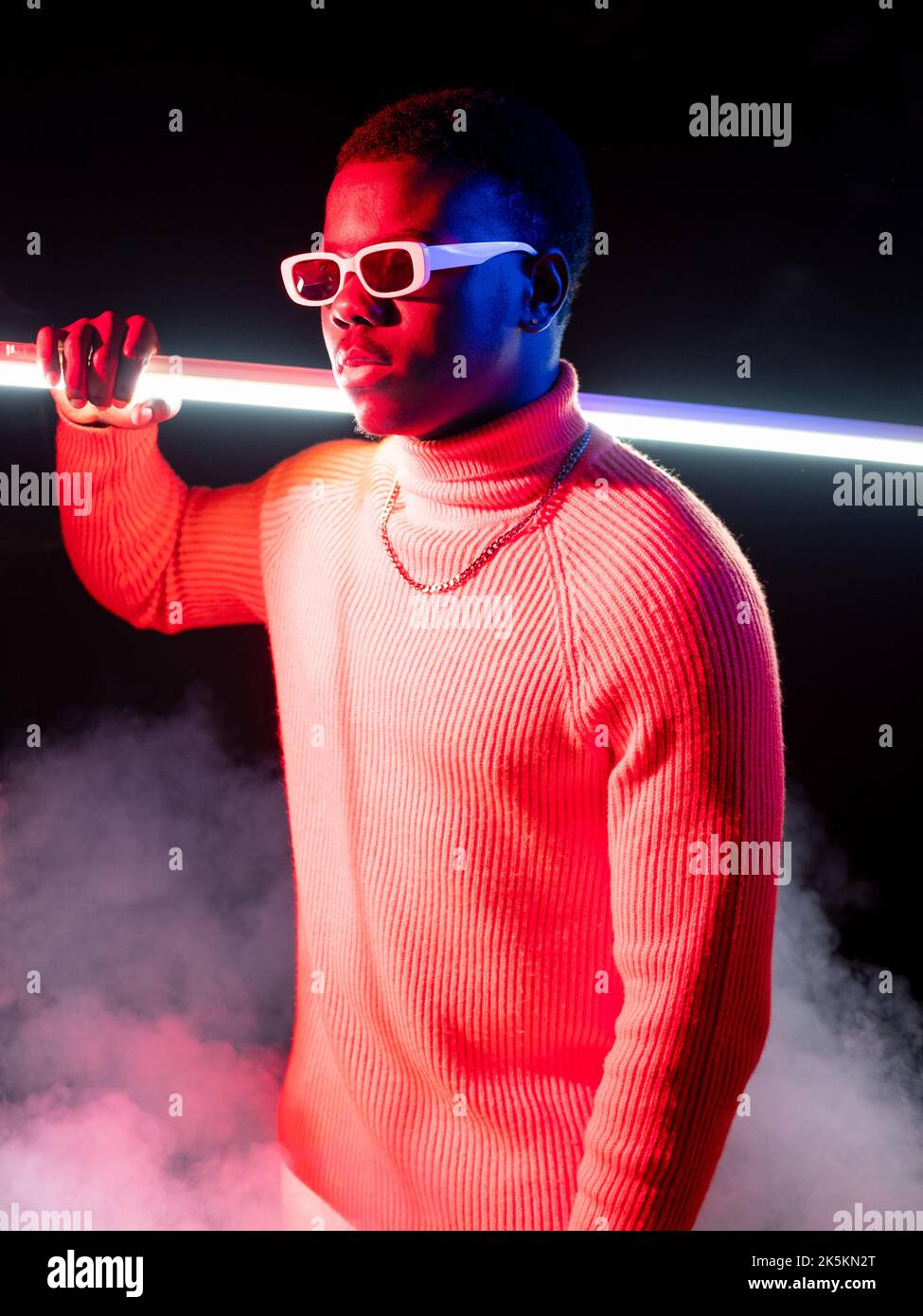 neon light people cyberpunk future stylish man Stock Photo - Alamy neon light people cyberpunk future stylish man Stock Photo - Alamy