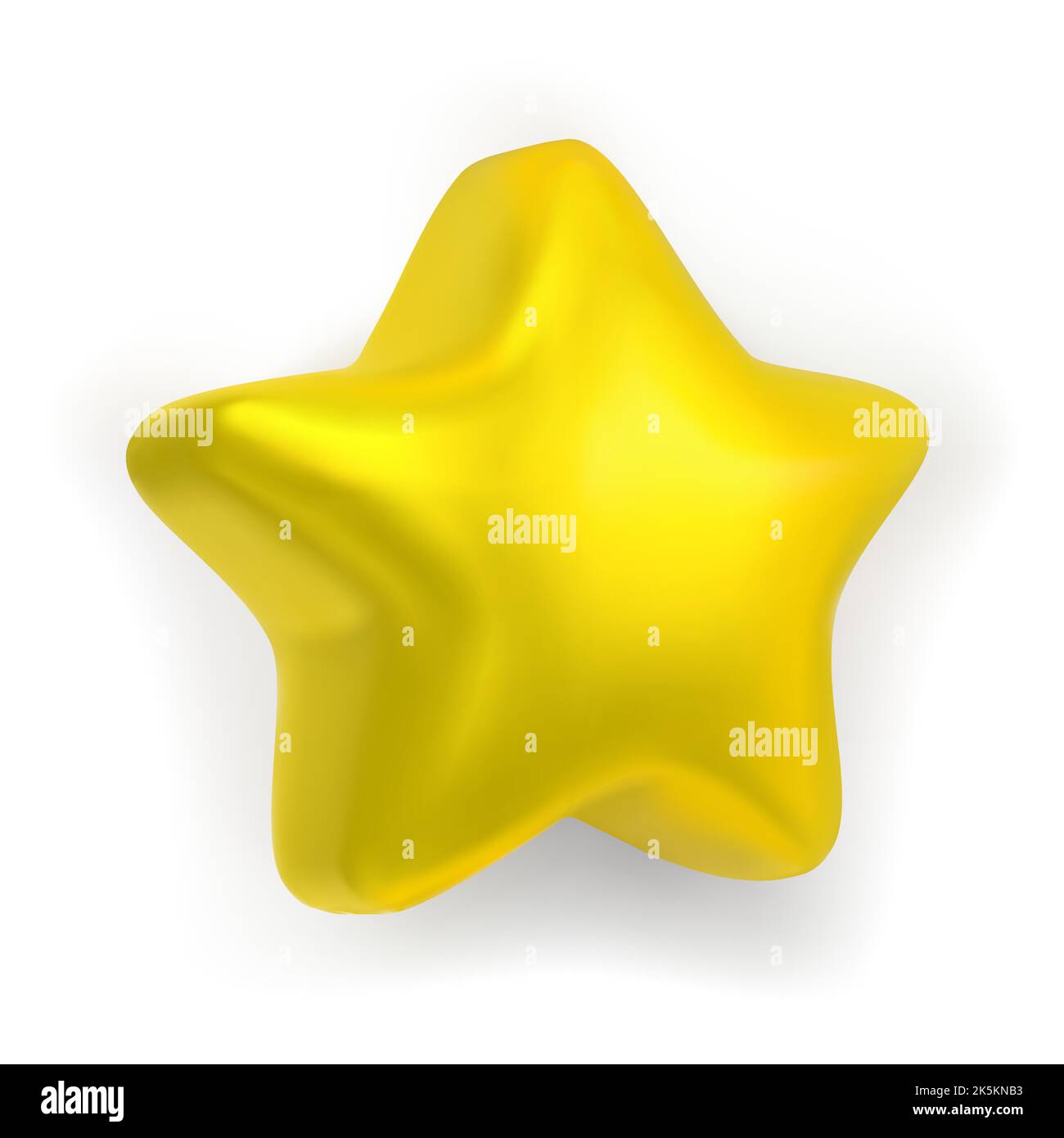 Realistic shiny lucky star isolated on white background Stock Vector Image & Art - Alamy