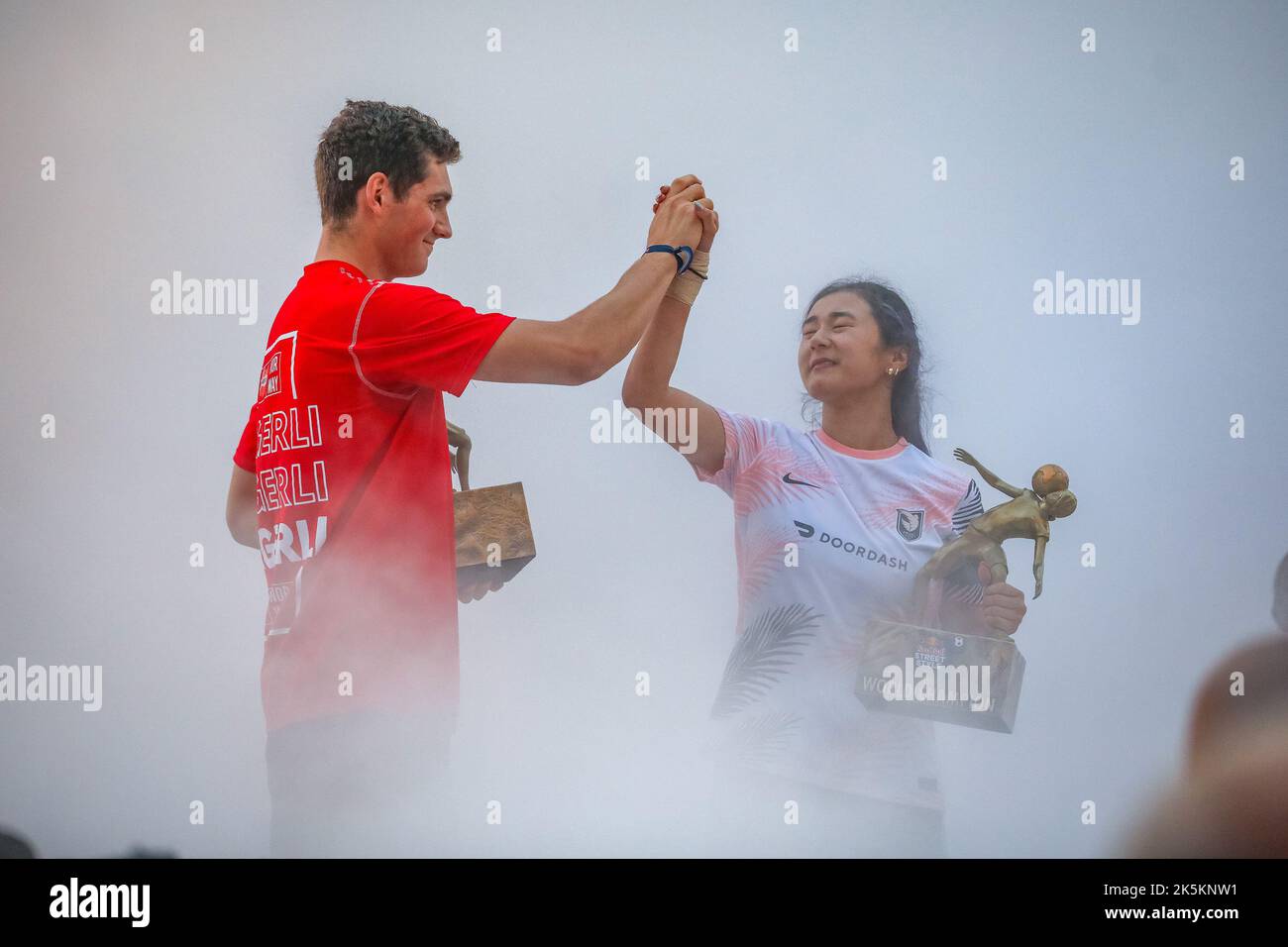 Erlend Fagerli from Norway and Caitlyn Schrepfer from the USA are the ...