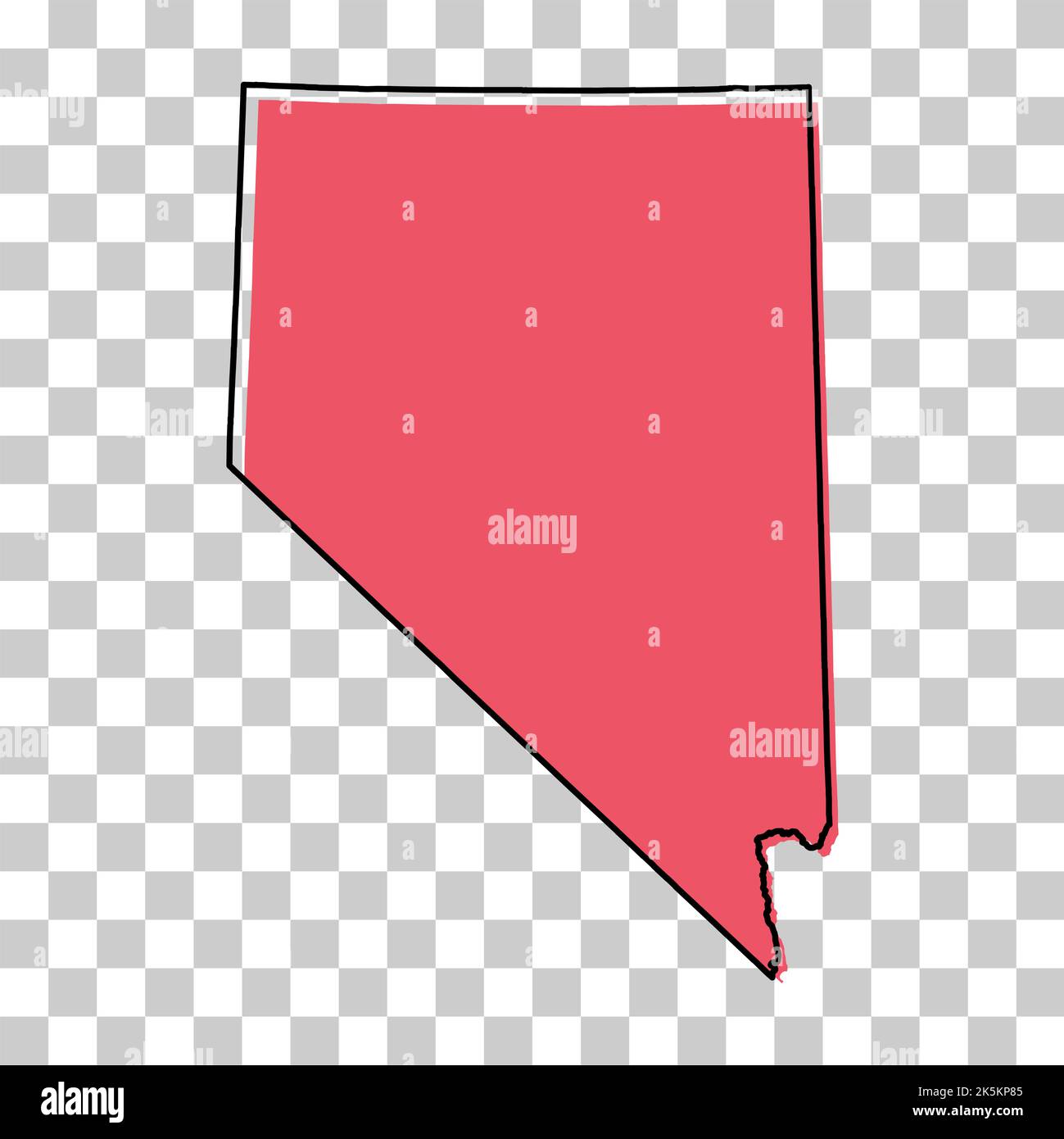 Nevada map shape, united states of america. Flat concept icon symbol ...