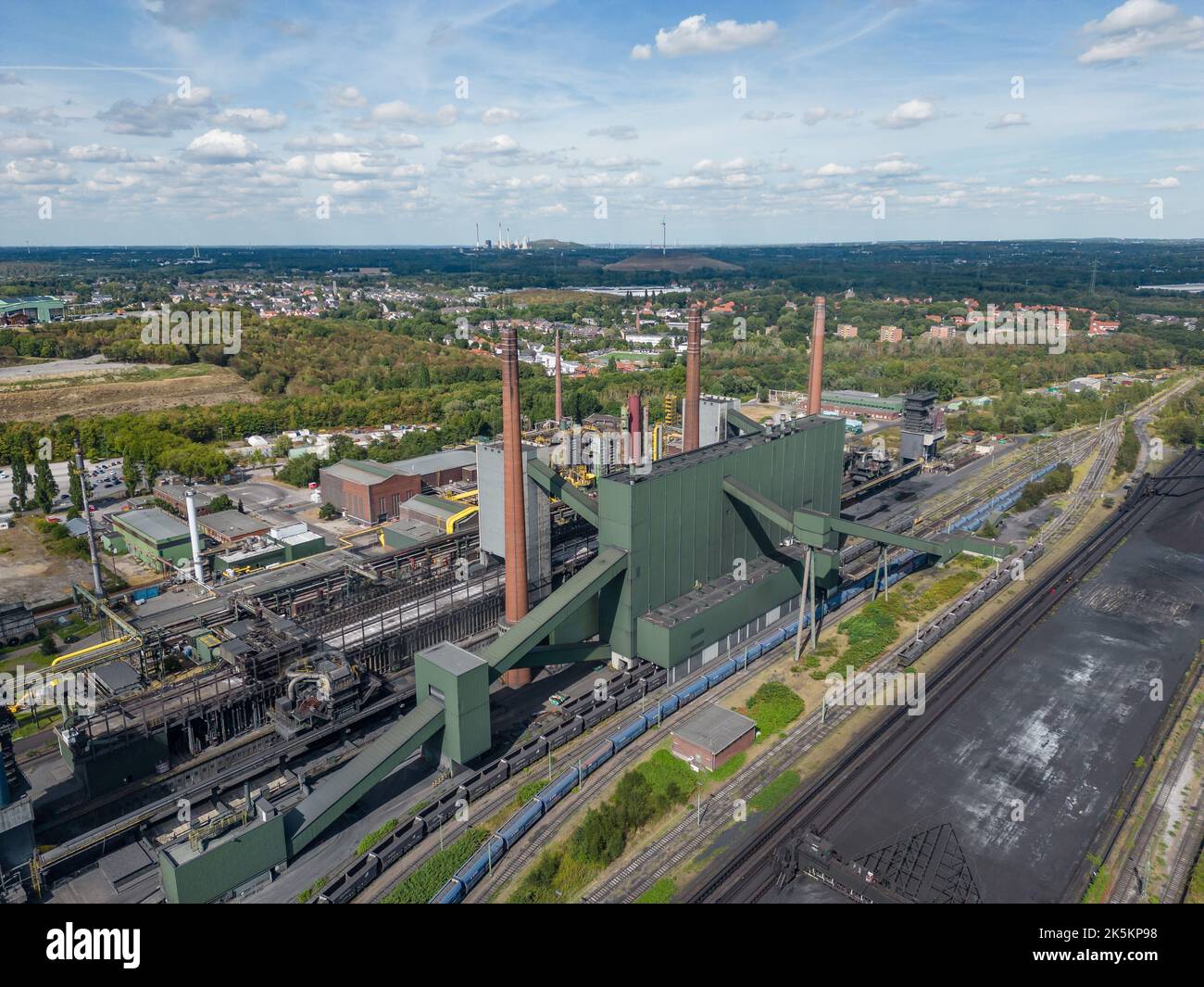Aerial coking plant view hi-res stock photography and images - Alamy