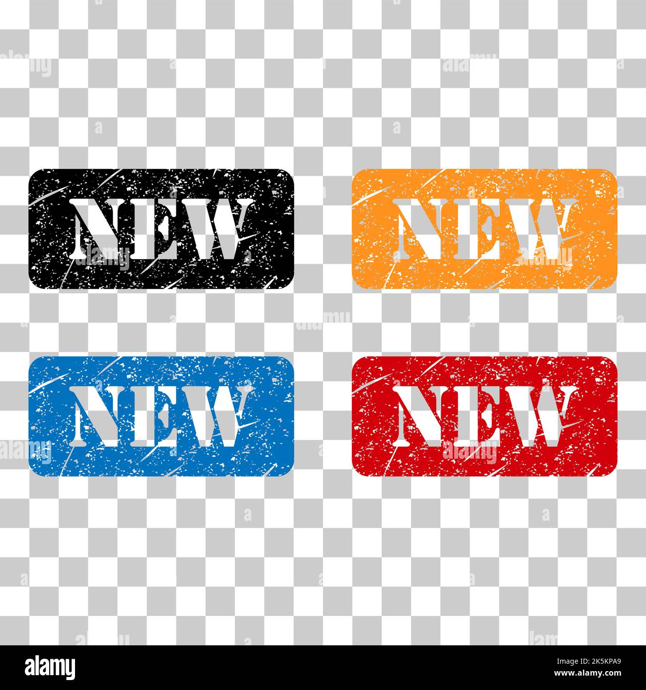 Set of New stamp symbol, label sticker sign button, text banner vector ...