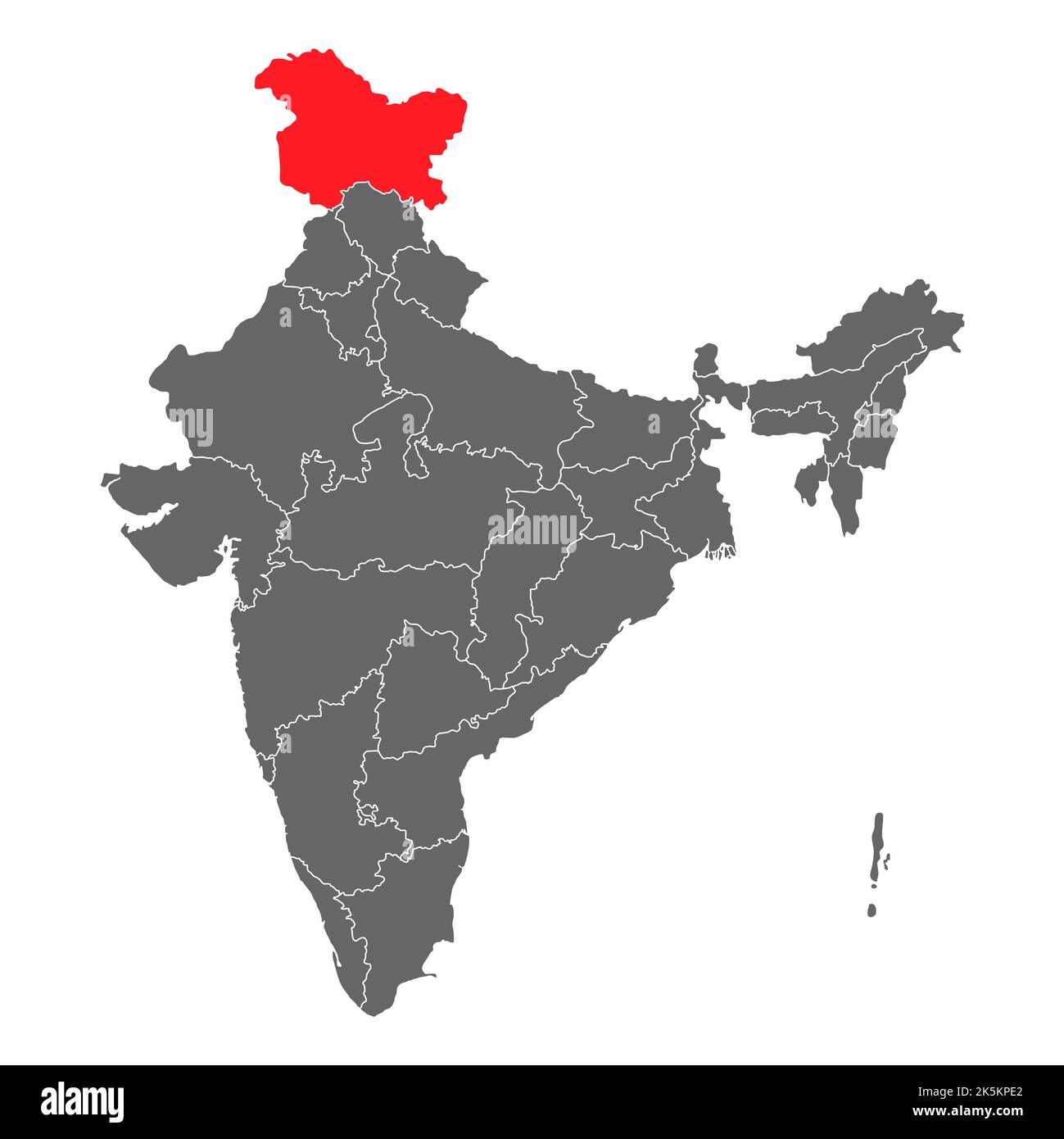 Uttarakhand map hi-res stock photography and images - Alamy