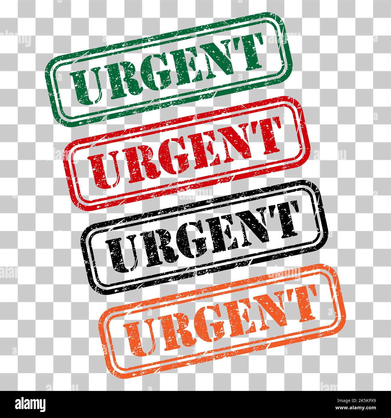 Set of Urgent stamp symbol, label sticker sign button, text banner ...