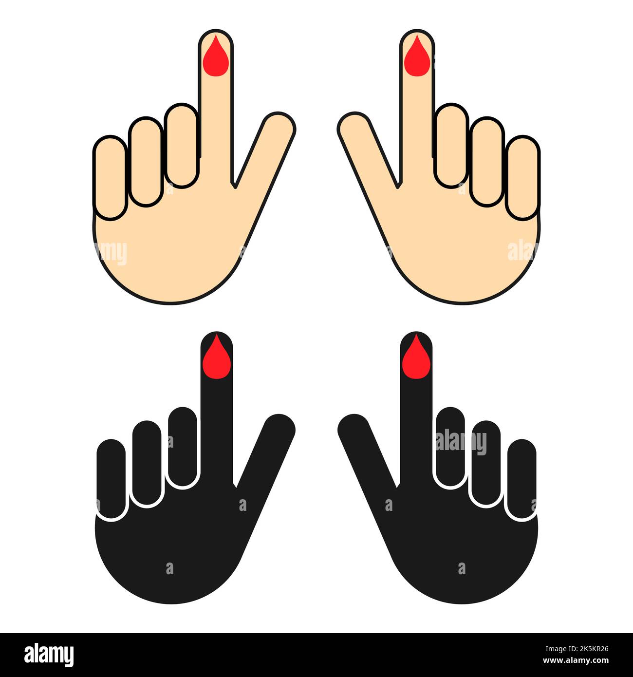 Bloods Sign With Fingers