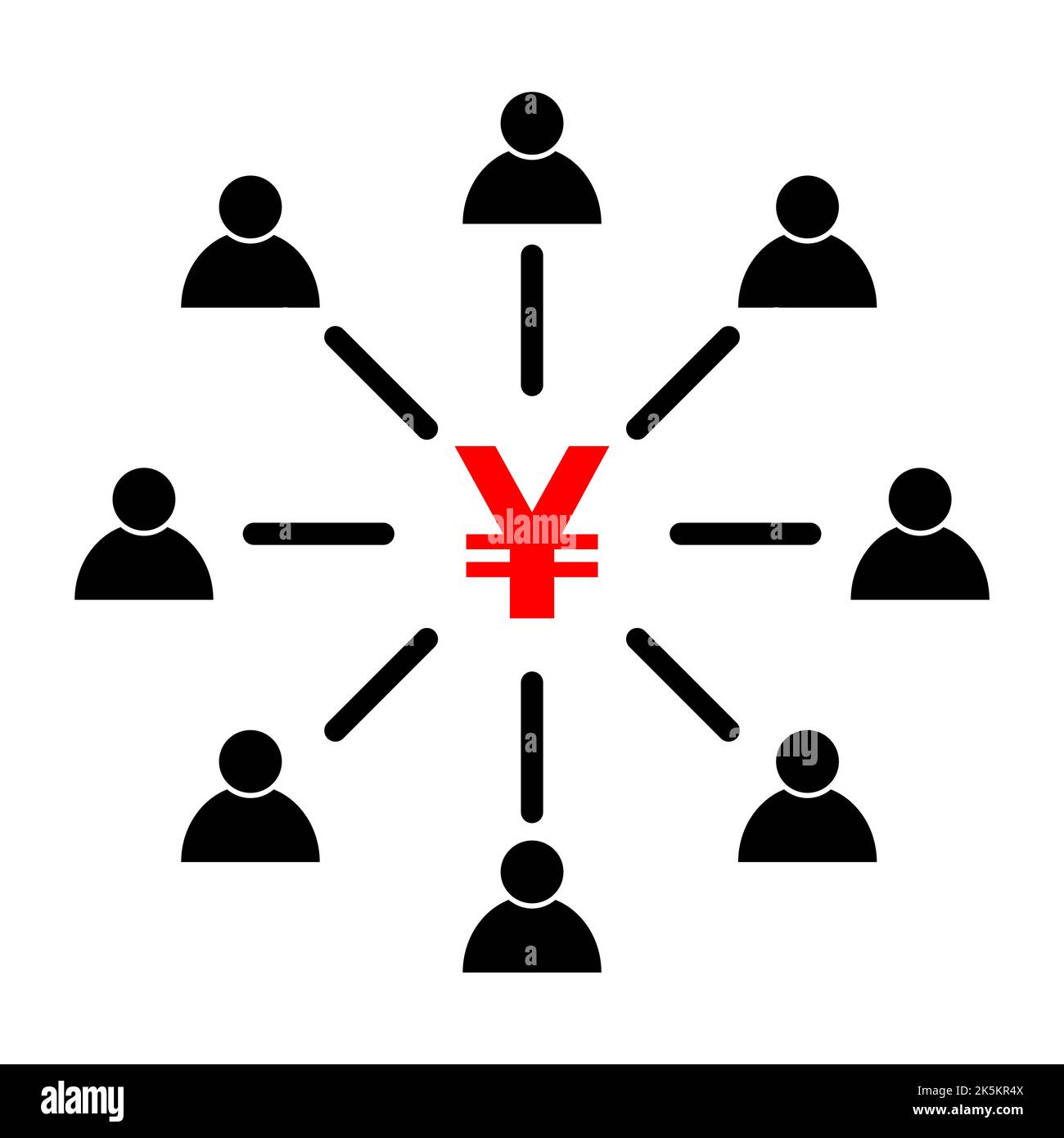 Employee engagement make money vector icon, person flat web symbol ...