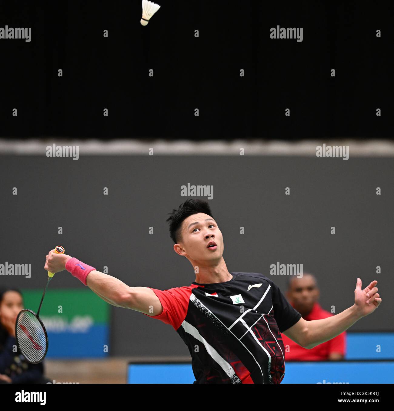 Jia Wei Joel Koh (Singapore) seen in action during the YONEX Sydney International 2022 Men's ...