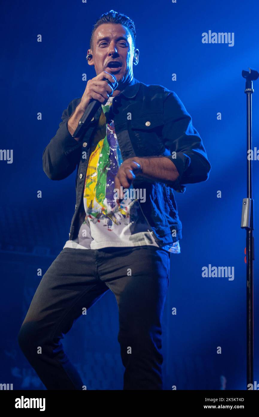 Concert of italian singer Francesco Gabbani at Palalottomatica in Rome ...
