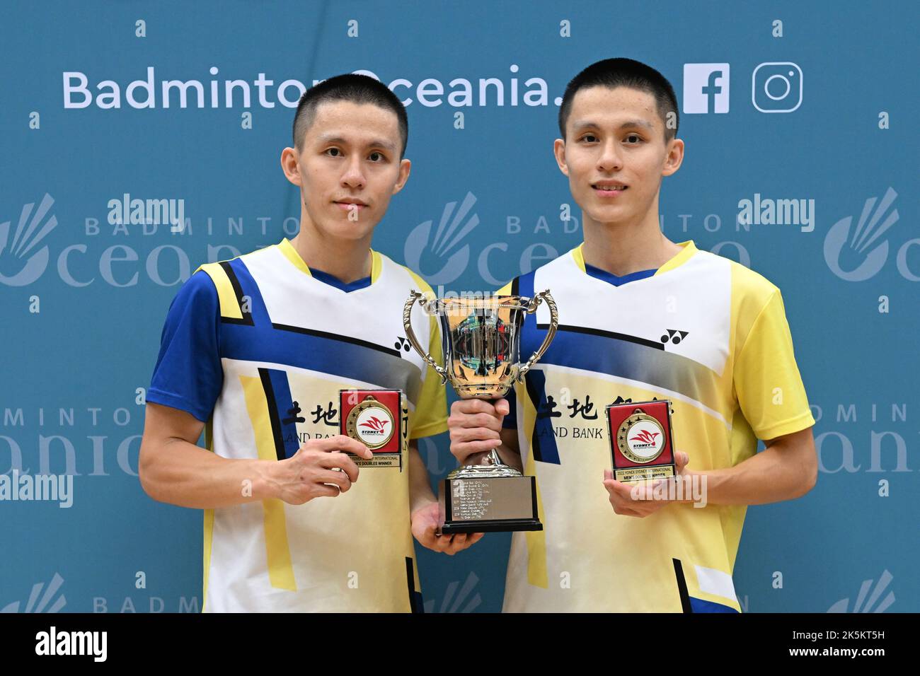Sydney, Australia. 09th Oct, 2022. Lee Fang-Jen (L) and Lee Fang-Chih ...