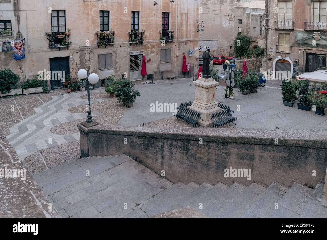 Old City Square, Cagliari, Italy Stock Photo - Alamy