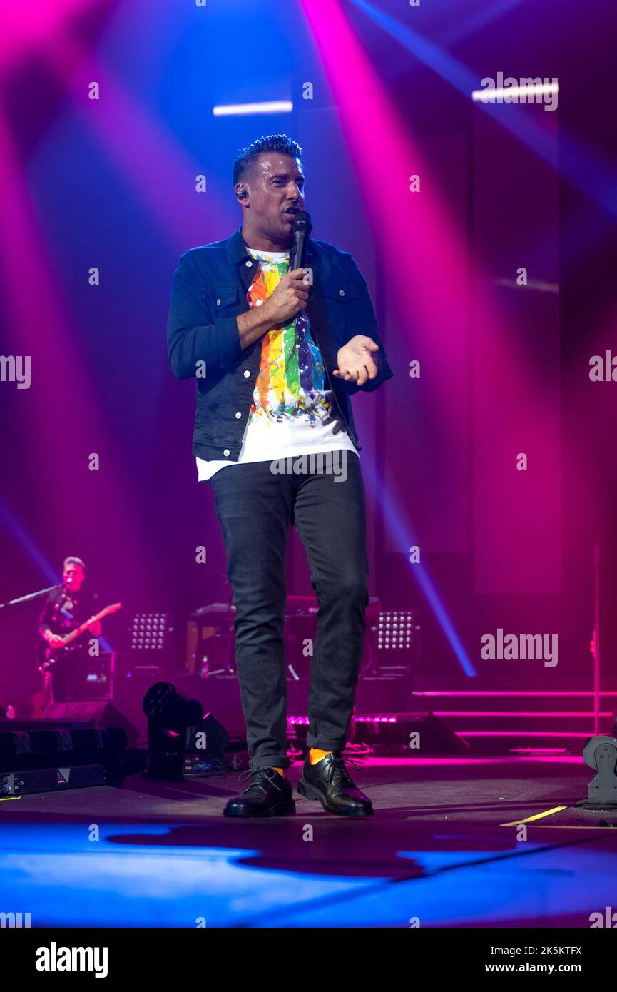 October 8, 2022, Italy: Concert of italian singer Francesco Gabbani at ...